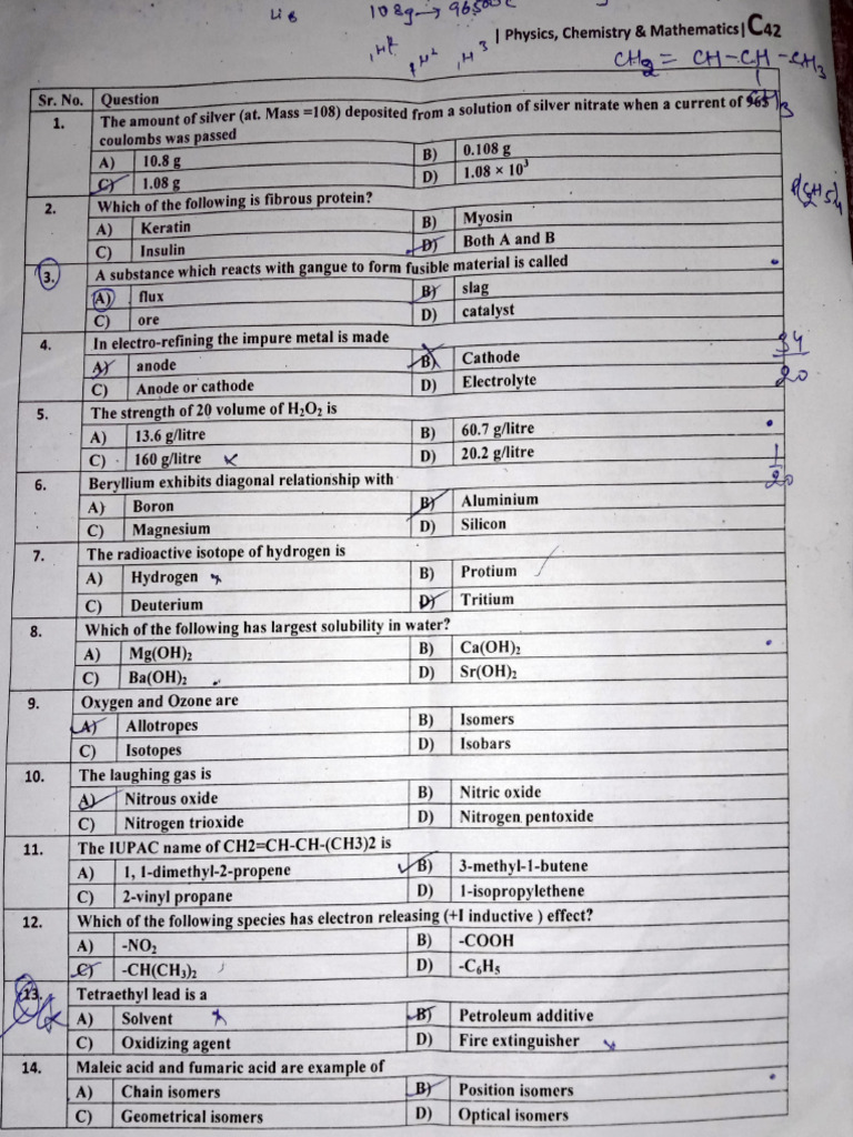 HAU (Test Booklet) | PDF