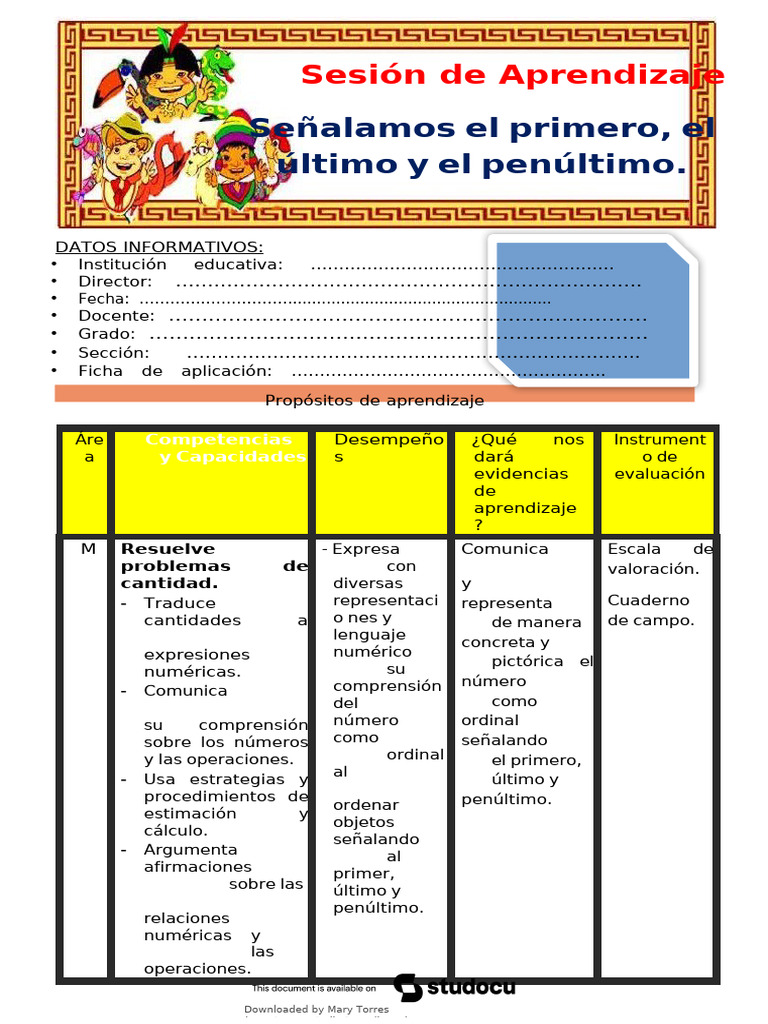 Primero Último | PDF | Evaluación | Aprendizaje