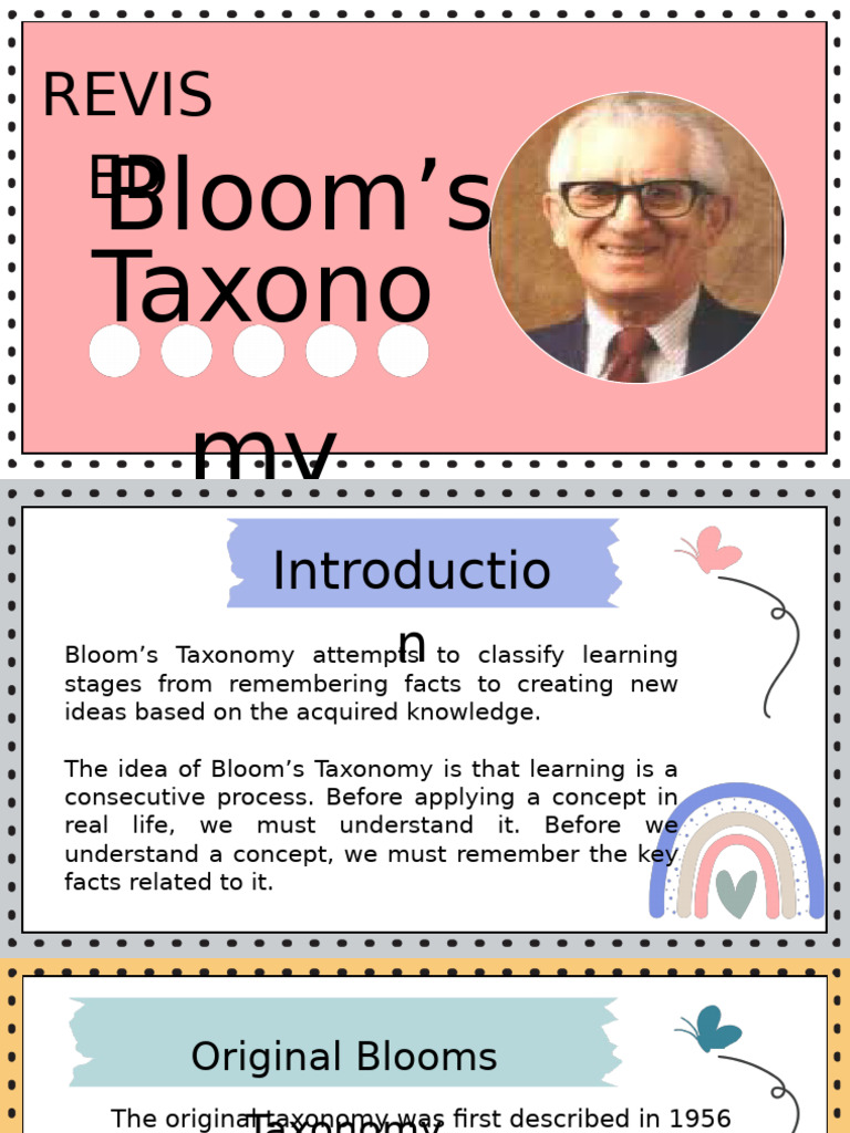 Bloom's Taxonomy Overview for Educators | PDF | Concept | Learning