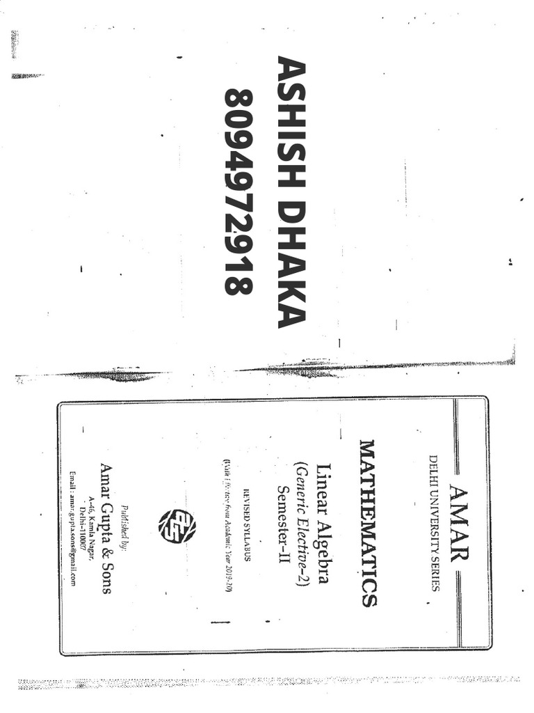 Ge Linear Algebra s2rpdf - 230715 - 180925 | PDF