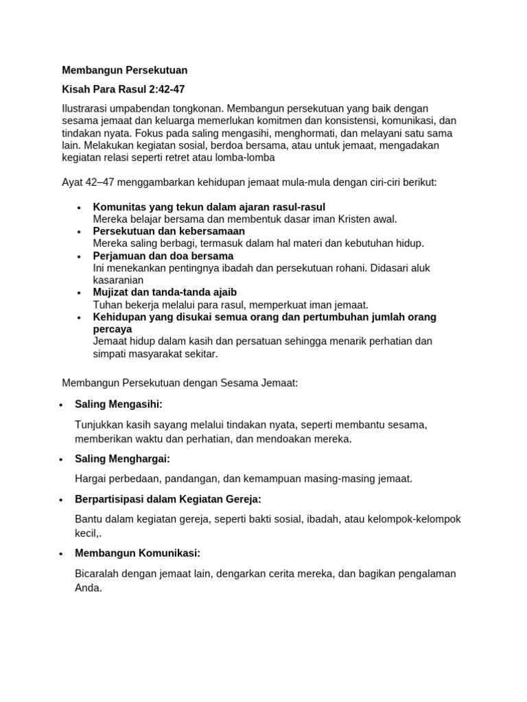 Membangun Persekutuan | PDF