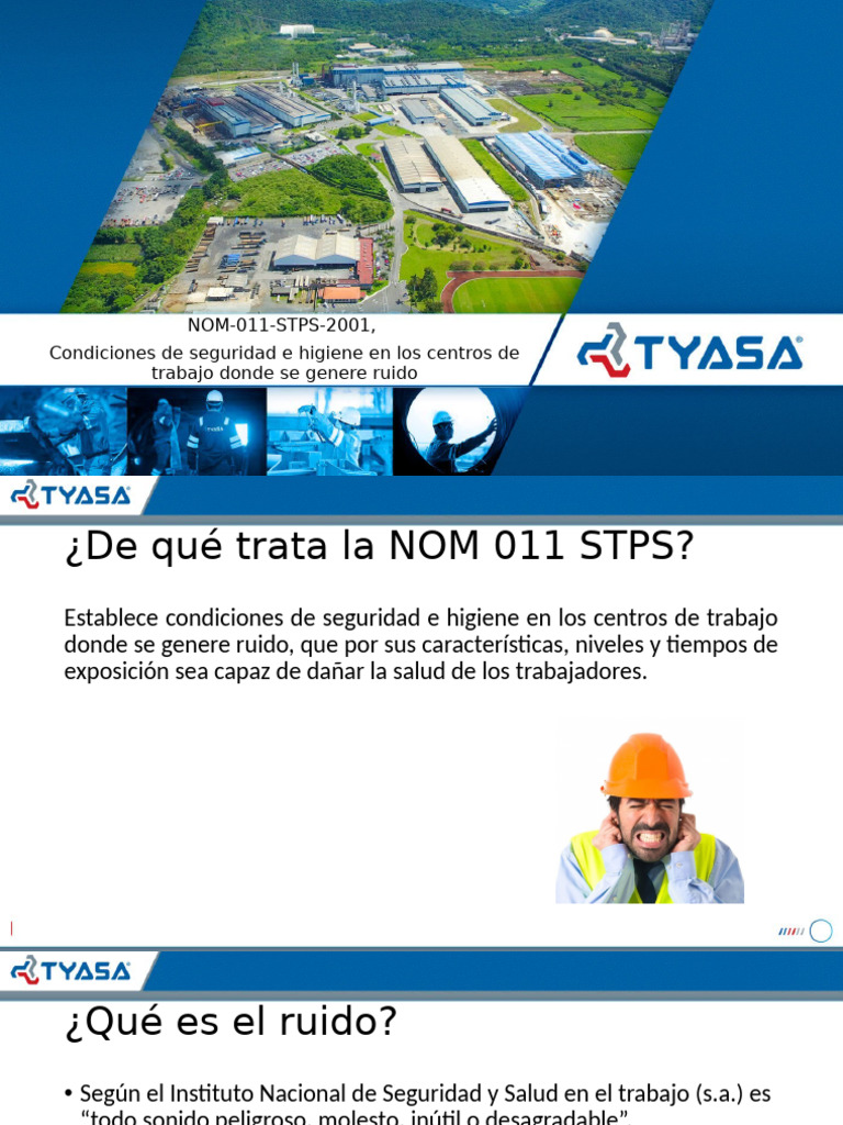 NOM 011 STPS (1) | PDF | ruido | Seguridad y salud ocupacional