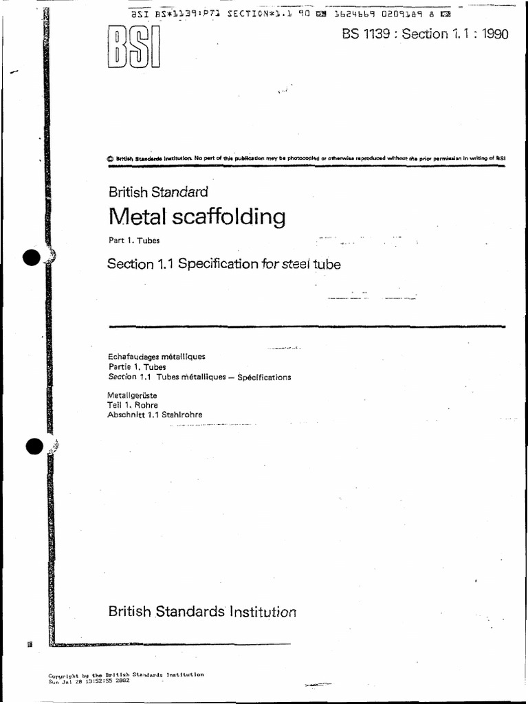 BS 1139 | PDF