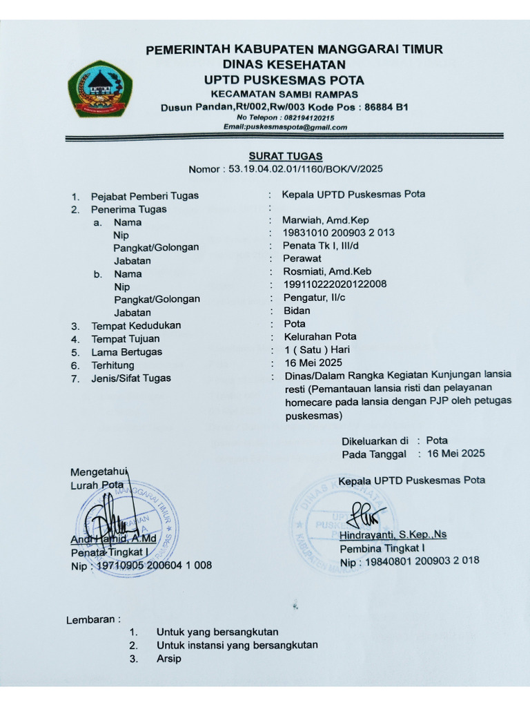 RHK Kunjungan Rumah Lansia Resti | PDF