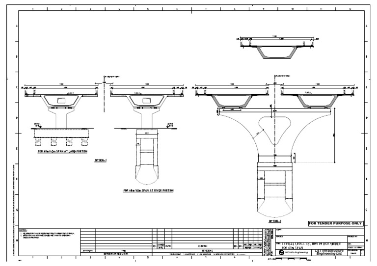 Tdg-001-r0-Mur-typical Cross Section of Box Girder For 60m Span (Option ...