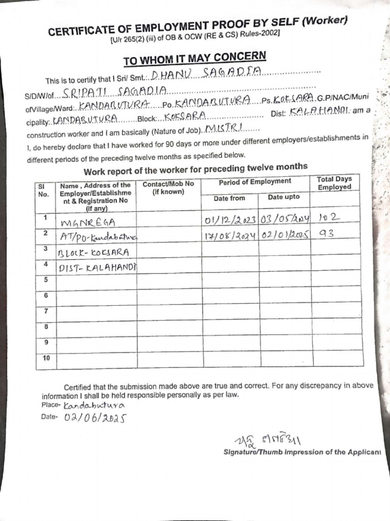 Labour Card Renew - Compressed | PDF