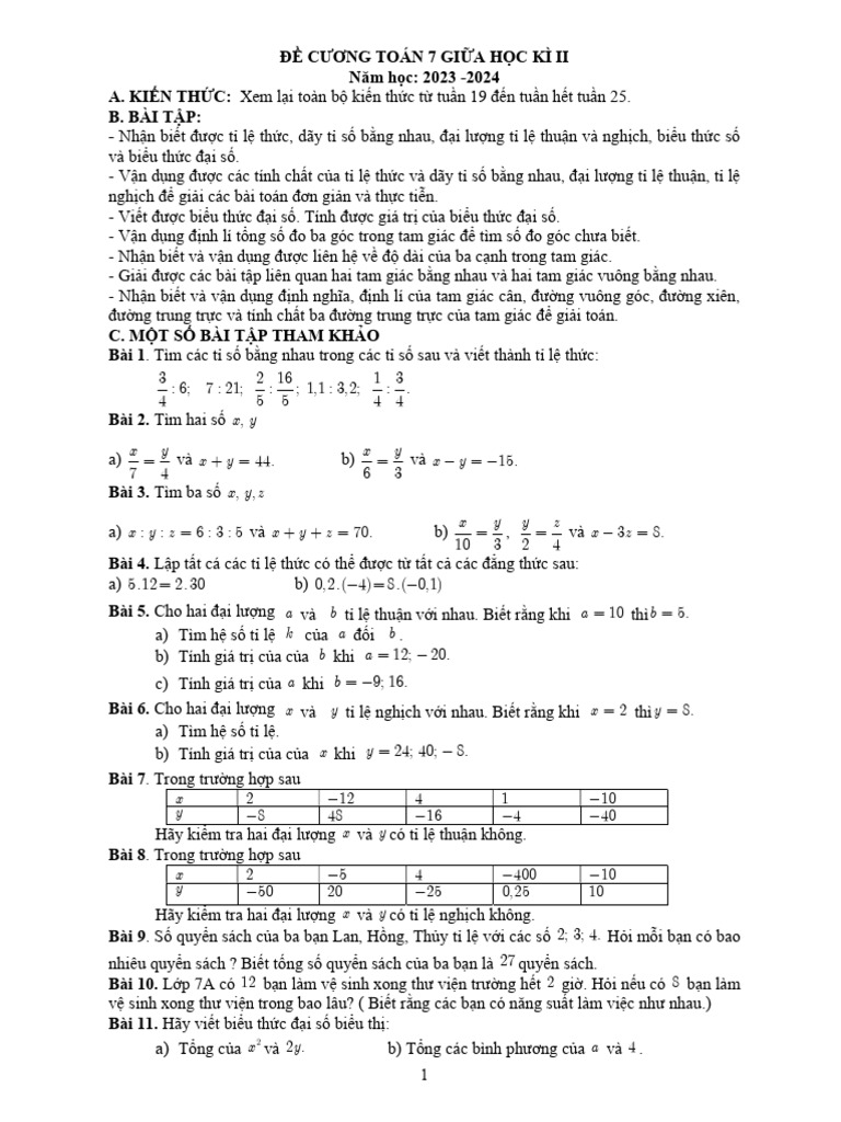 De Cuong 7 gk2 | PDF