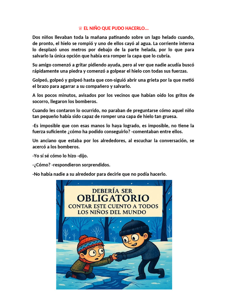 El Niño Que Pudo Hacerlo Matthew | PDF