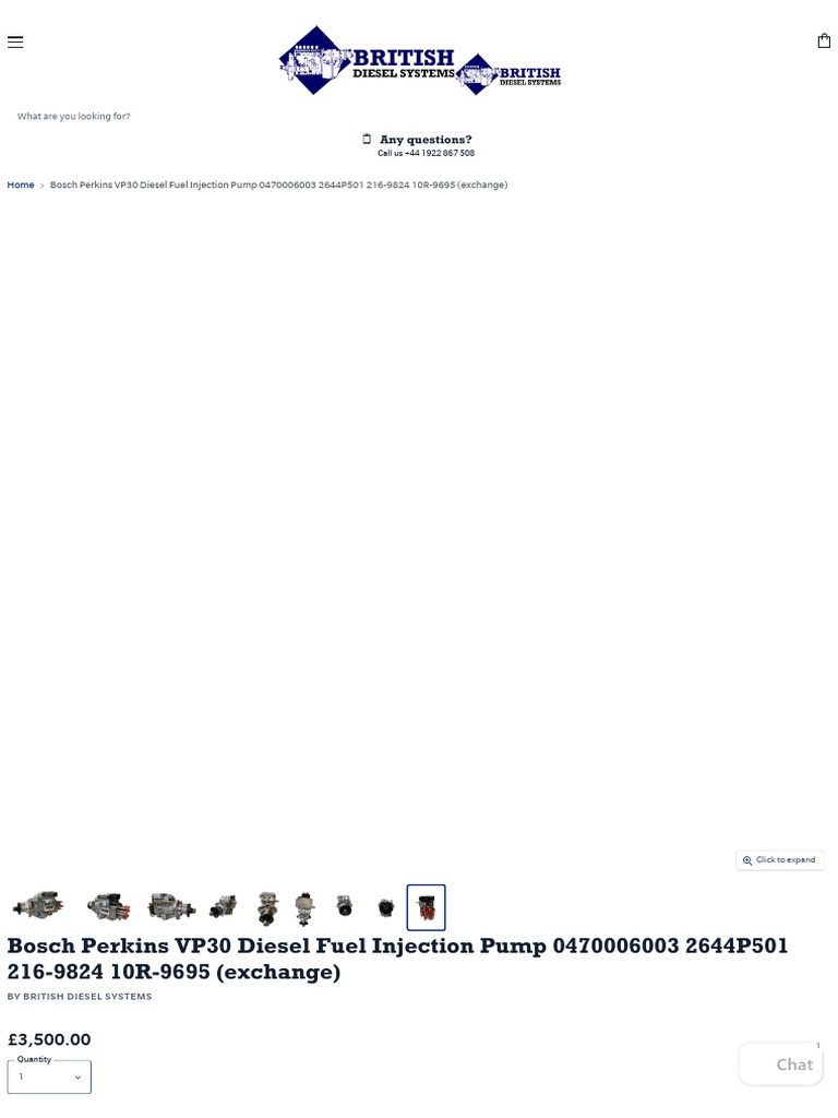 Bosch Perkins VP30 Diesel Fuel Injection Pump 0470006003 2644P501 216 ...