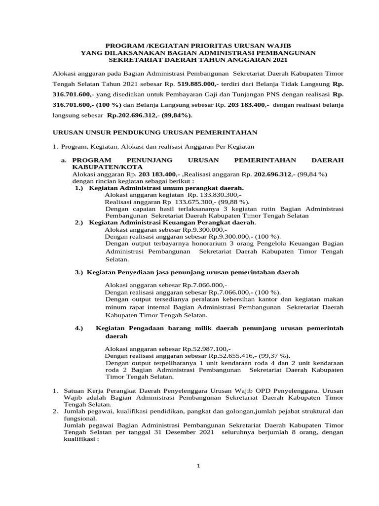 Lppd 2021-Bagian AP | PDF