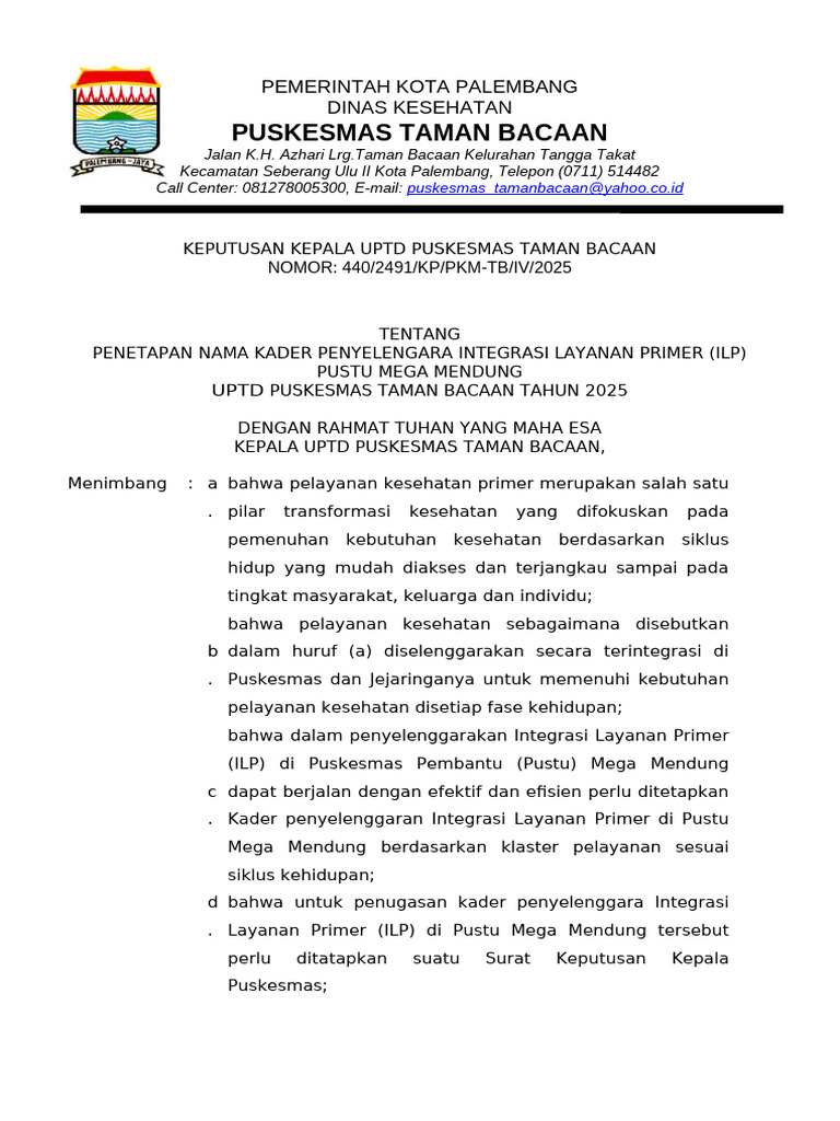 SK Kader Ilp Pustu 2025 | PDF