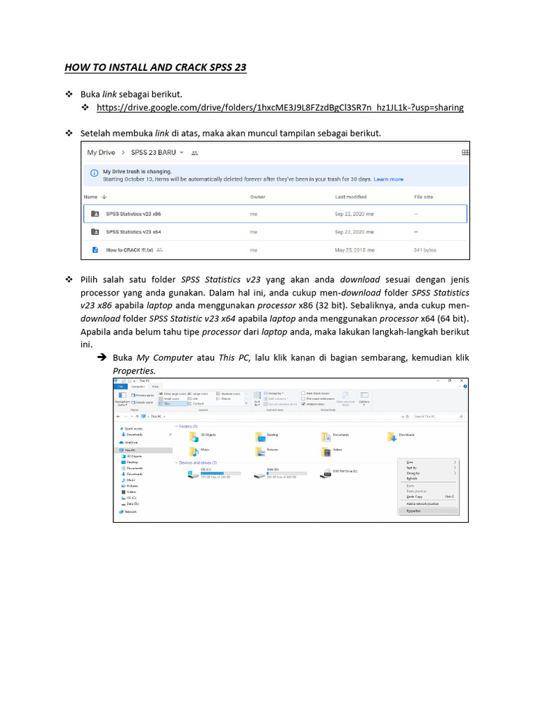 Panduan Menginstal SPSS | PDF
