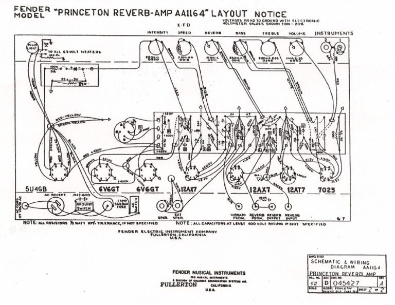 Princeton-Reverb-AA1164-layout | PDF