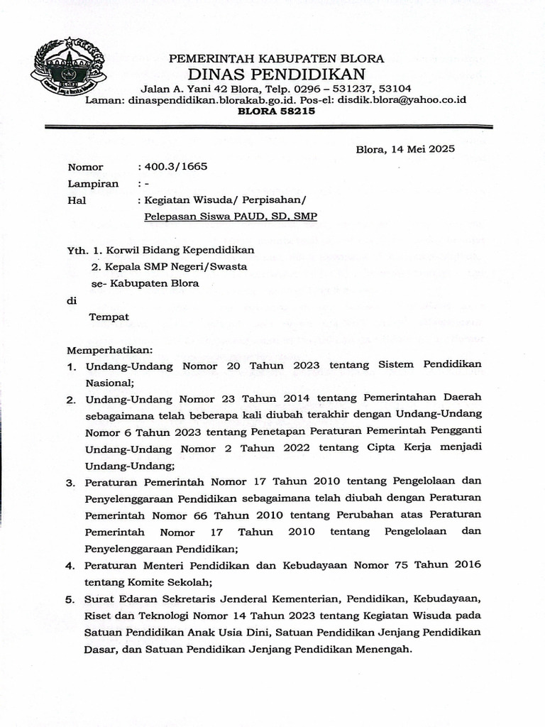 Kegiatan Wisuda | PDF