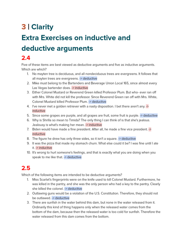 C3 Extra Exercises Answers | PDF