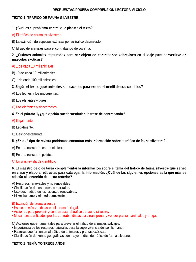 Respuestas Examen Diagnóstico Plan Lector | PDF | Cristobal colon ...