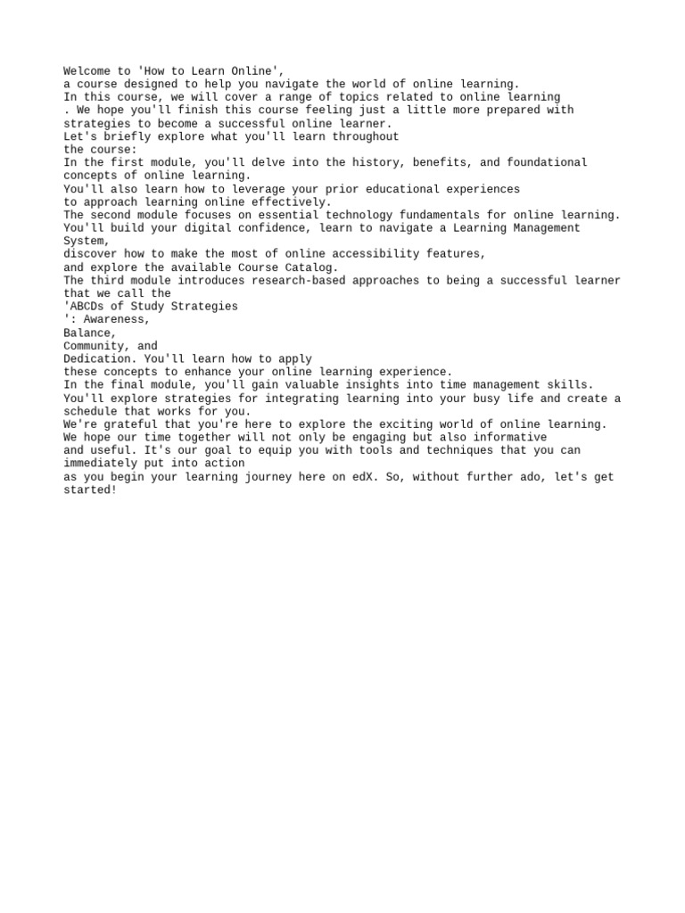 Intro To How To Learn Online-En | PDF