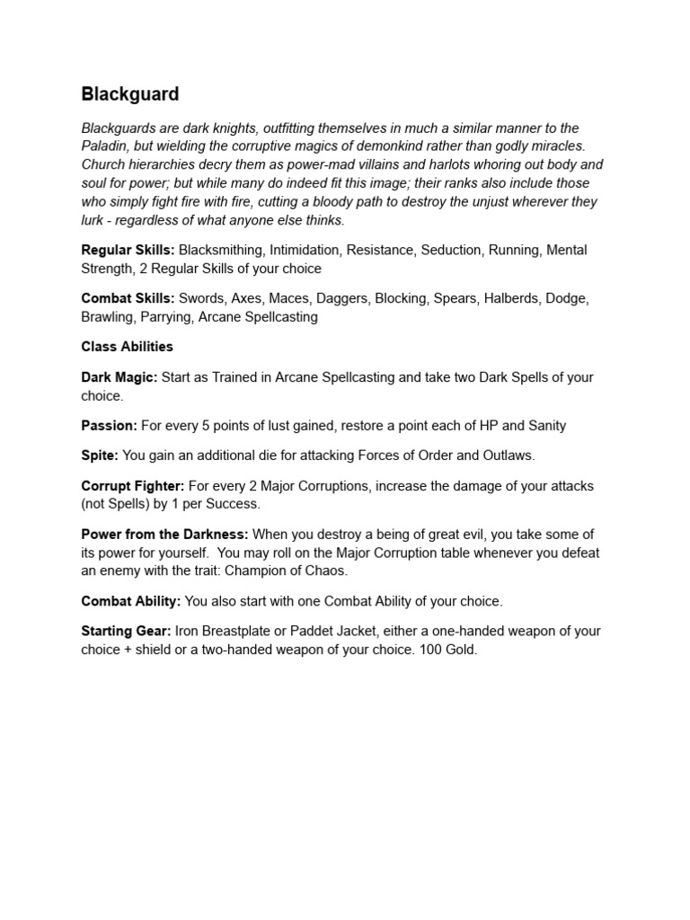 Lewd Attack Blackguard Revised (1) | PDF