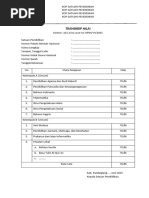 Contoh Format Transkrip Nilai SMP 2025 | PDF