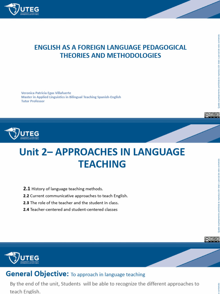 Unit 2. Approaches in Language Teaching - PPTX 1 | PDF | Language ...
