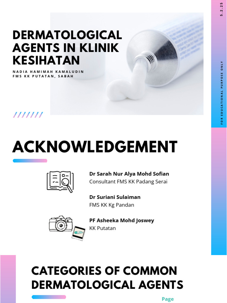 Common Dermatological Agents Overview | PDF | Dermatitis | Topical ...