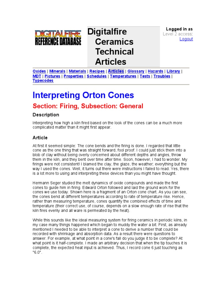 Cones and Buller Rings | PDF | Pottery | Thermocouple