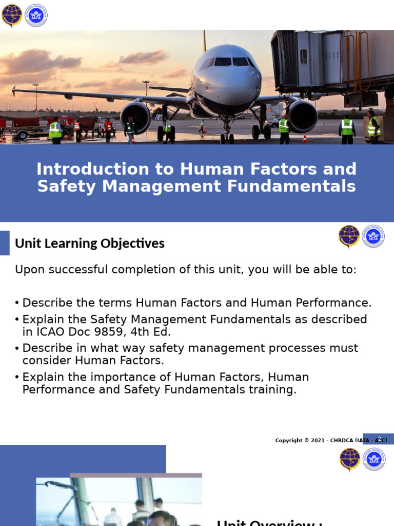 Salinan 1. Introduction To HF and Safety Management | PDF | Air Traffic ...
