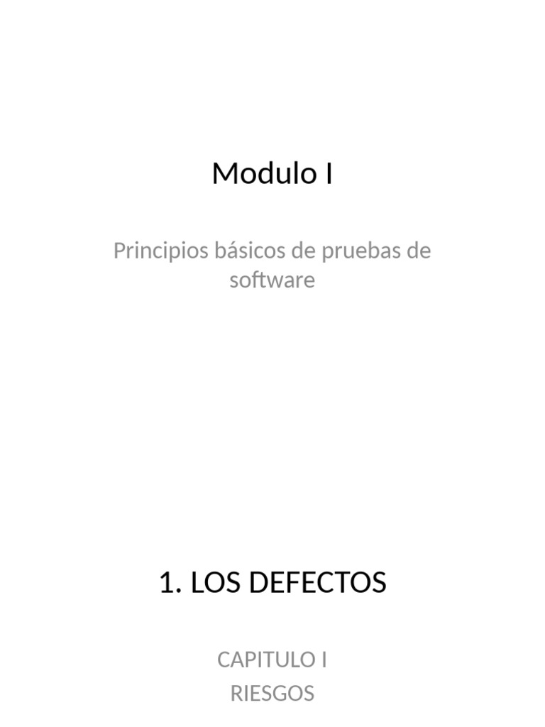 9 3-Pruebas I Defectos Riesgos | PDF | Software | Ciencias de la ...