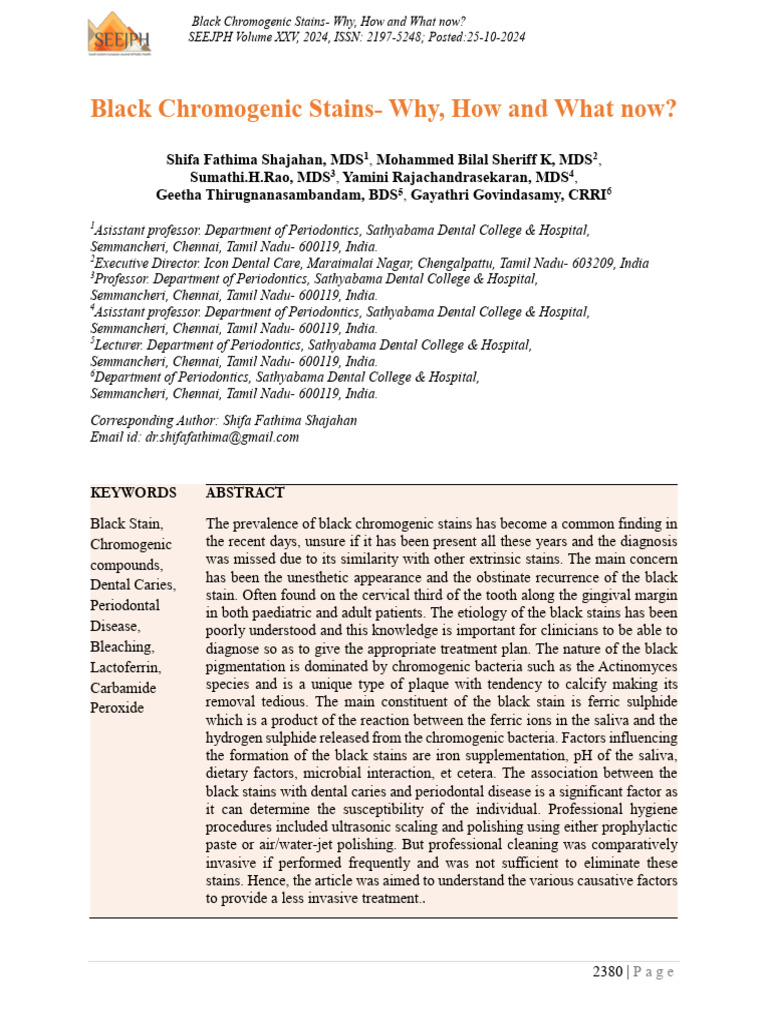 HR 1087 SEEJPH Regular+Issue | PDF | Biofilm | Hydrogen Peroxide