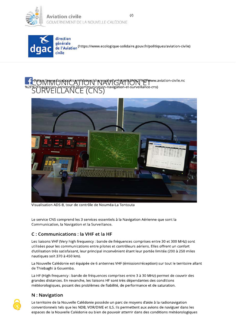 Communication Navigation Et Surveillance (CNS) - DAC NC | PDF