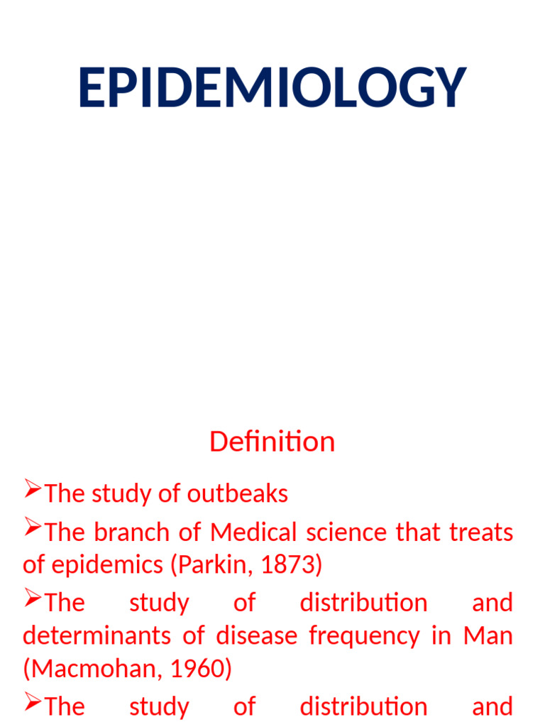 Epidemiology Session 3 | PDF | Cohort Study | Epidemiology