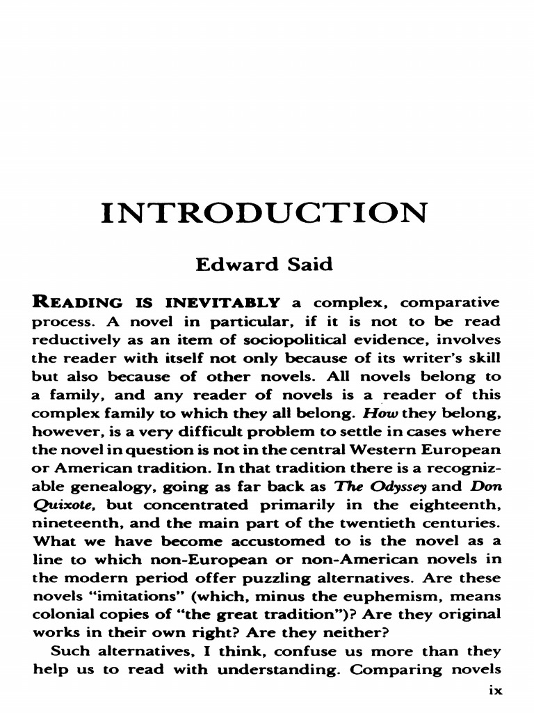 Said, Edward - Introduction To 'Days of Dust' (Halim Barakat) (1997) | PDF