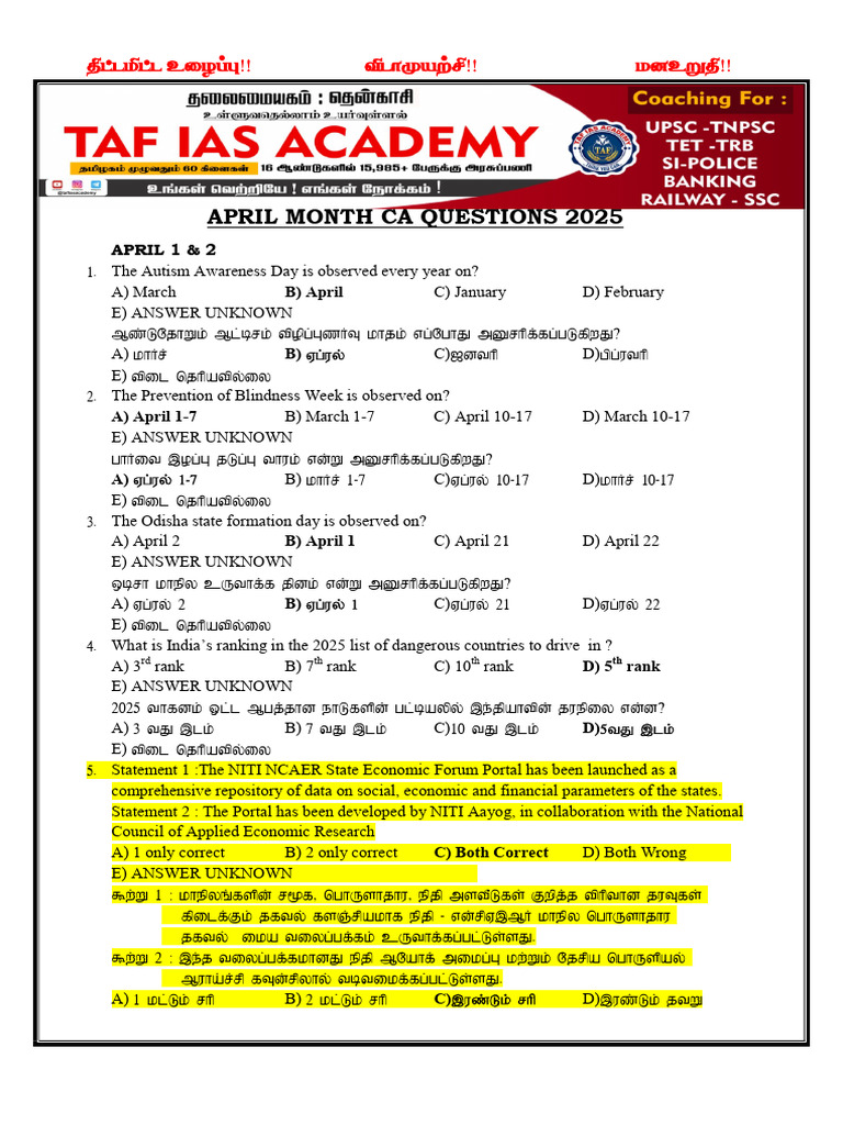 April CA | PDF