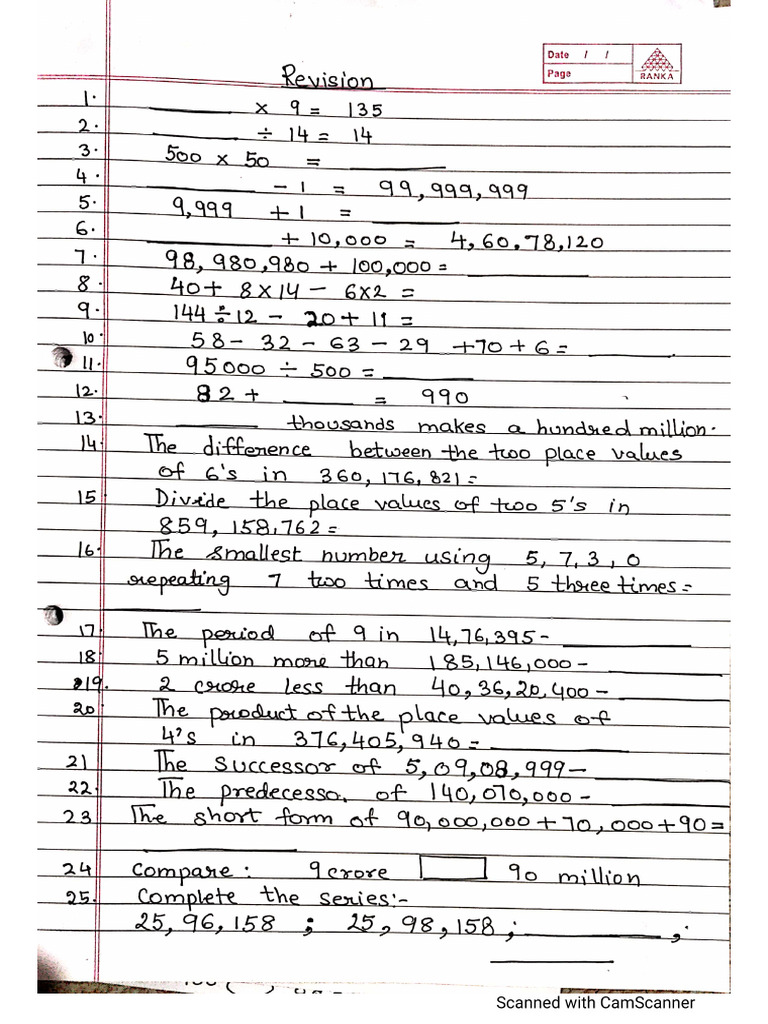 Mental Maths c5 | PDF