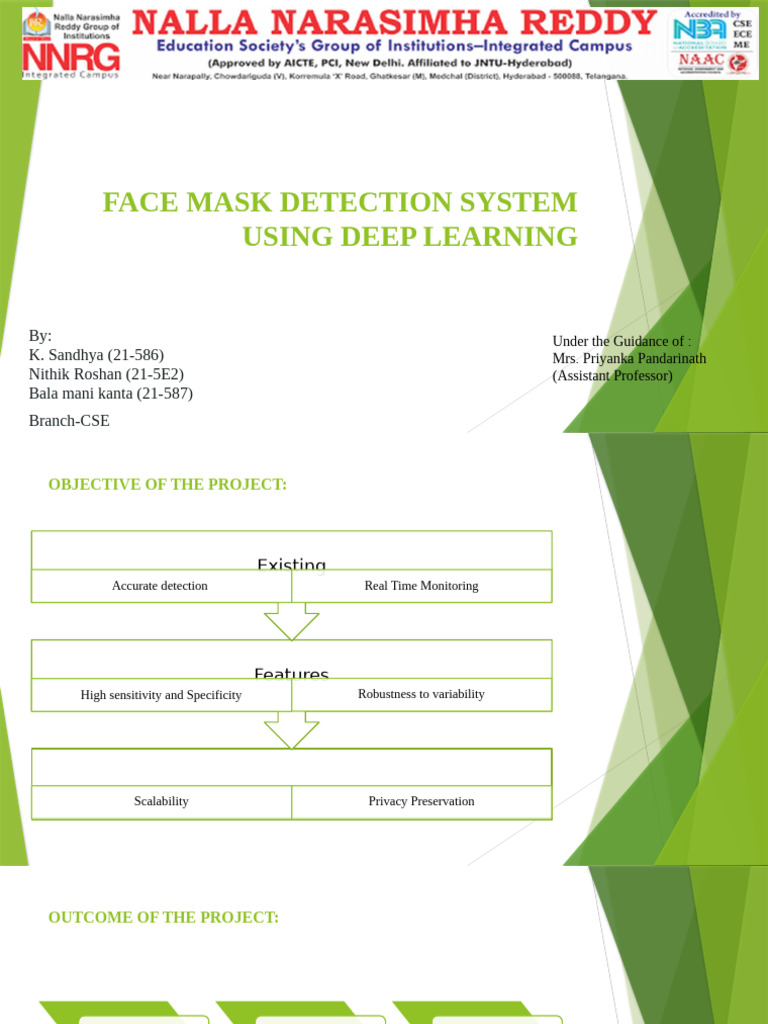 Face Mask Detection System Using Deep Learning | PDF