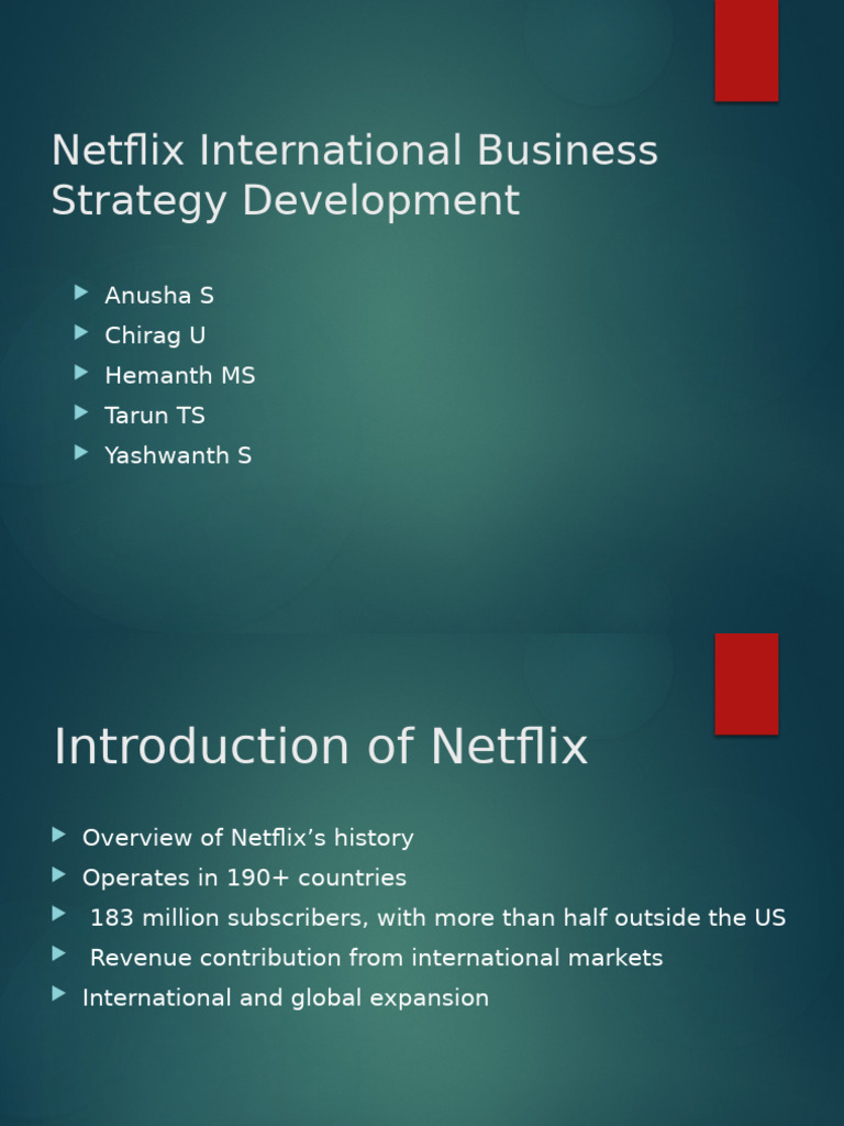 Netflix Business Strategy Casestudy | PDF | Market (Economics) | Internet
