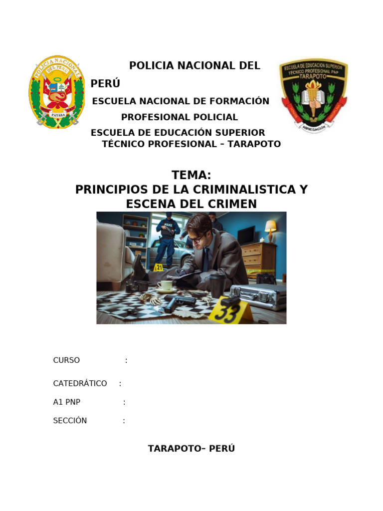 Escena Del Crimen | PDF | Descomposición | Crímenes