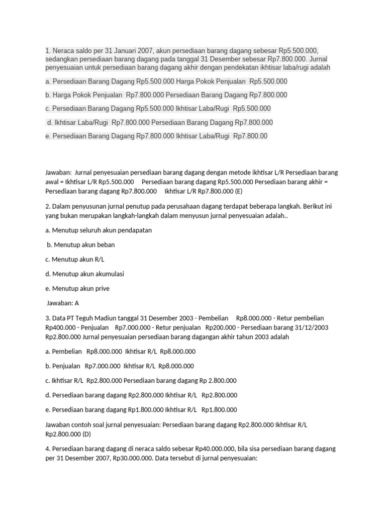 Latihan Soal PG AJP | PDF