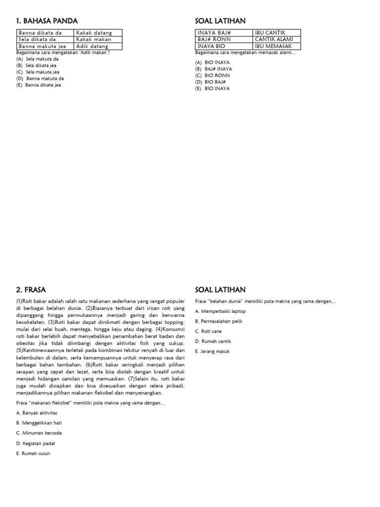 Soal Ppu Kelas Online-1 | PDF