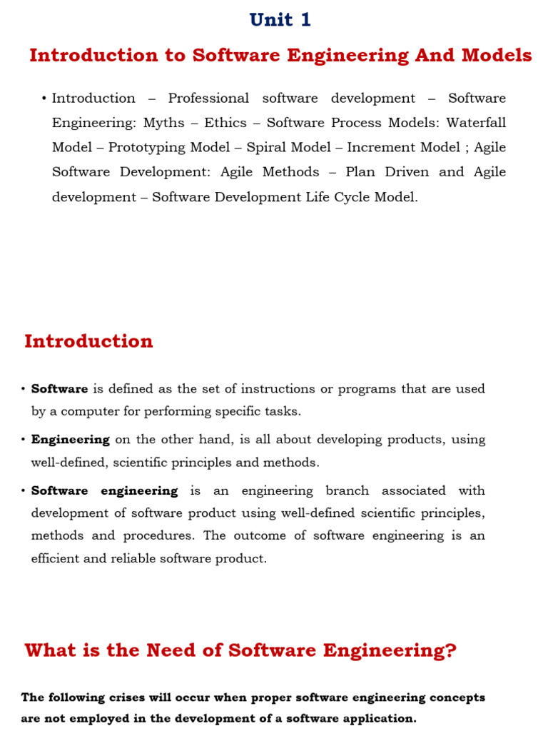 Software Engineering Basics and Myths | PDF | Agile Software ...