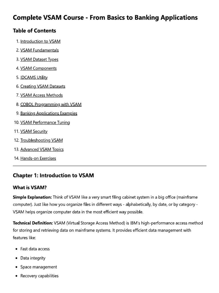 VSAM | PDF