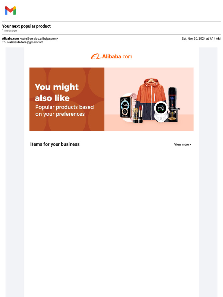 Gmail - Your Next Popular Product | PDF