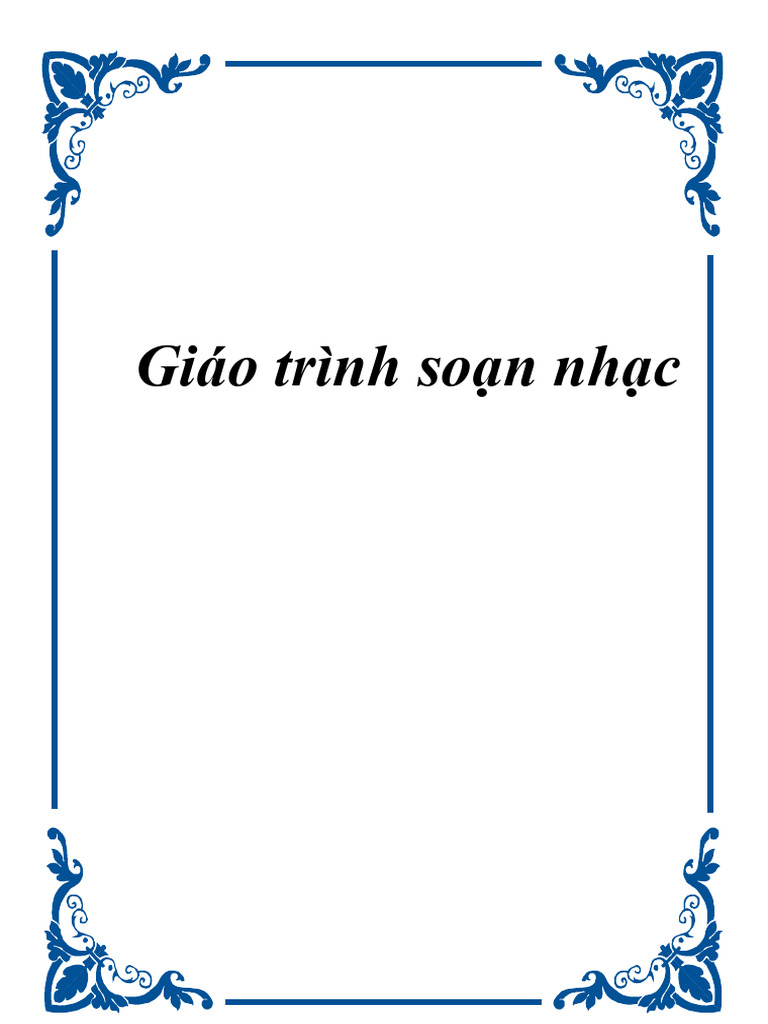 Giao Trinh Soan Nhac 1 | PDF