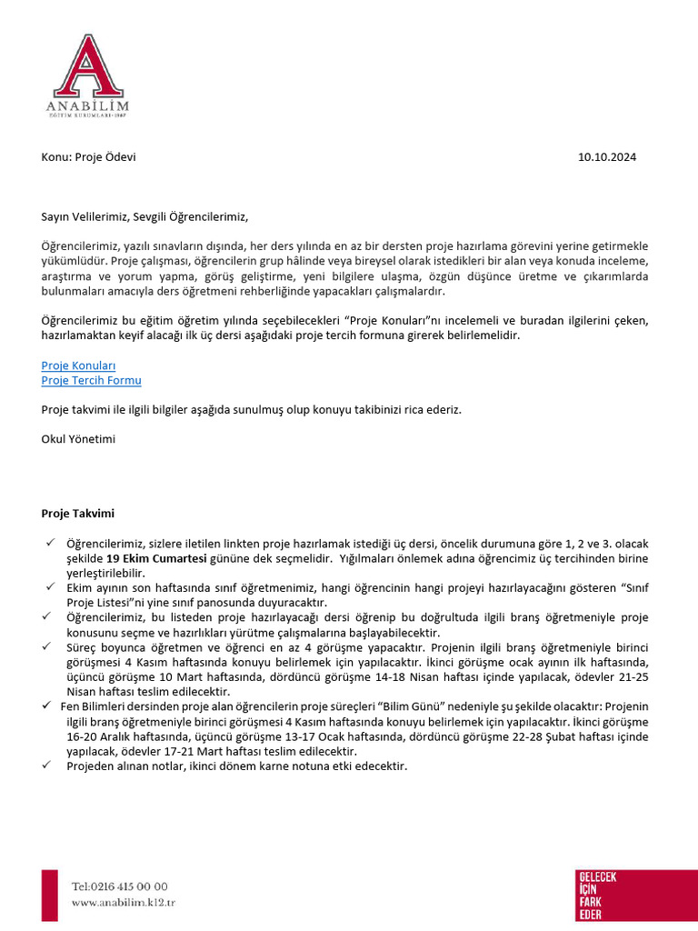 6. Sinif Proje Odevi Veli Yazisi | PDF