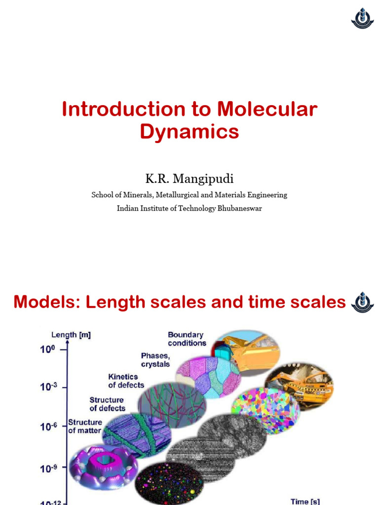 Introduction To Molecular Dynamics | PDF | Molecular Dynamics | Atoms