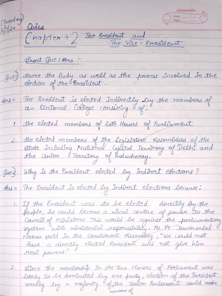 Chapter 2 and 3 of Civics | PDF