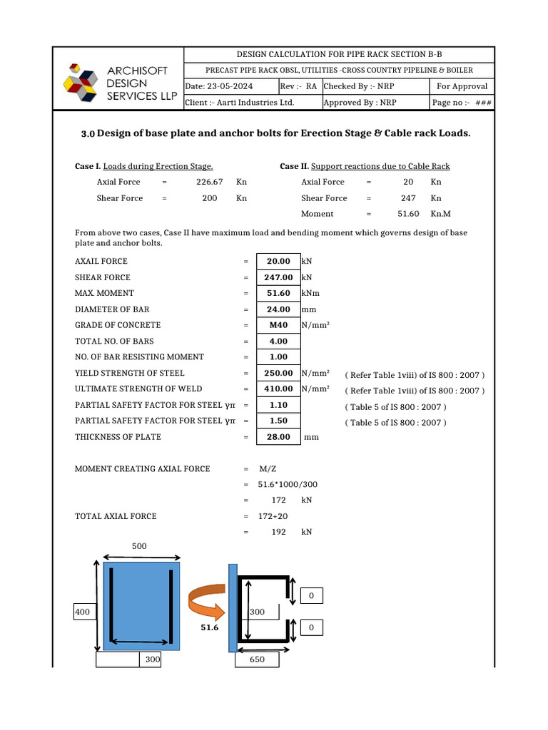 Insert Plate With Normal Rebar | PDF | Materials | Mechanical Engineering