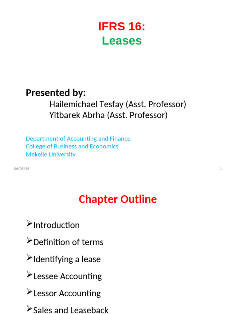 IFRS 16 Leases 20917 | PDF | Lease | Business
