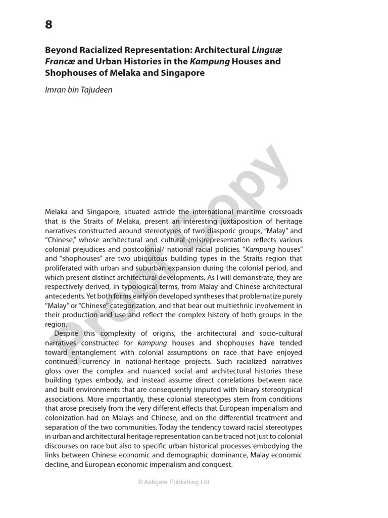 Imran Bin Tajudeen 2012 Beyond Racialize | PDF