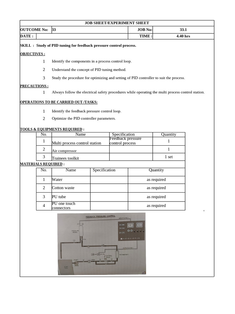 Feedback Pressure - PID Controller | PDF | Control Theory | Mechanical ...